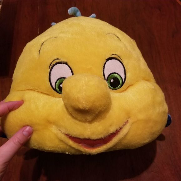 Disney | Accessories | Vtgflounderthe Little Mermaid Plush Stuffy Toy ...